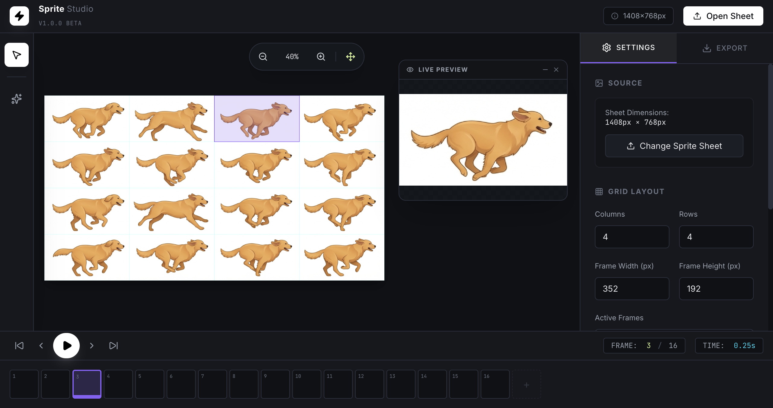 Sprite Studio - AI Pixel Art & Sprite Sheet Generator